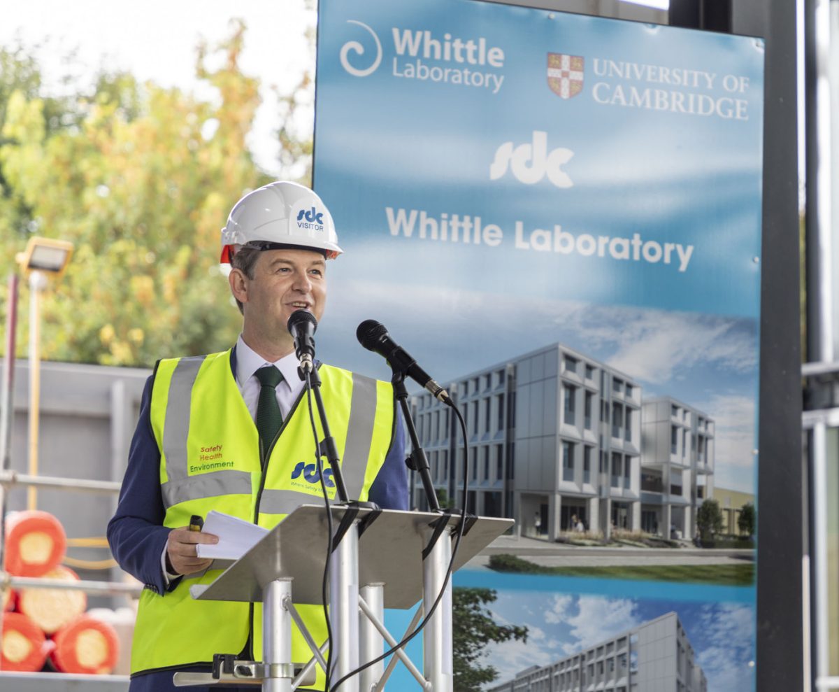 Whittle Laboratory Topping Out - SDC